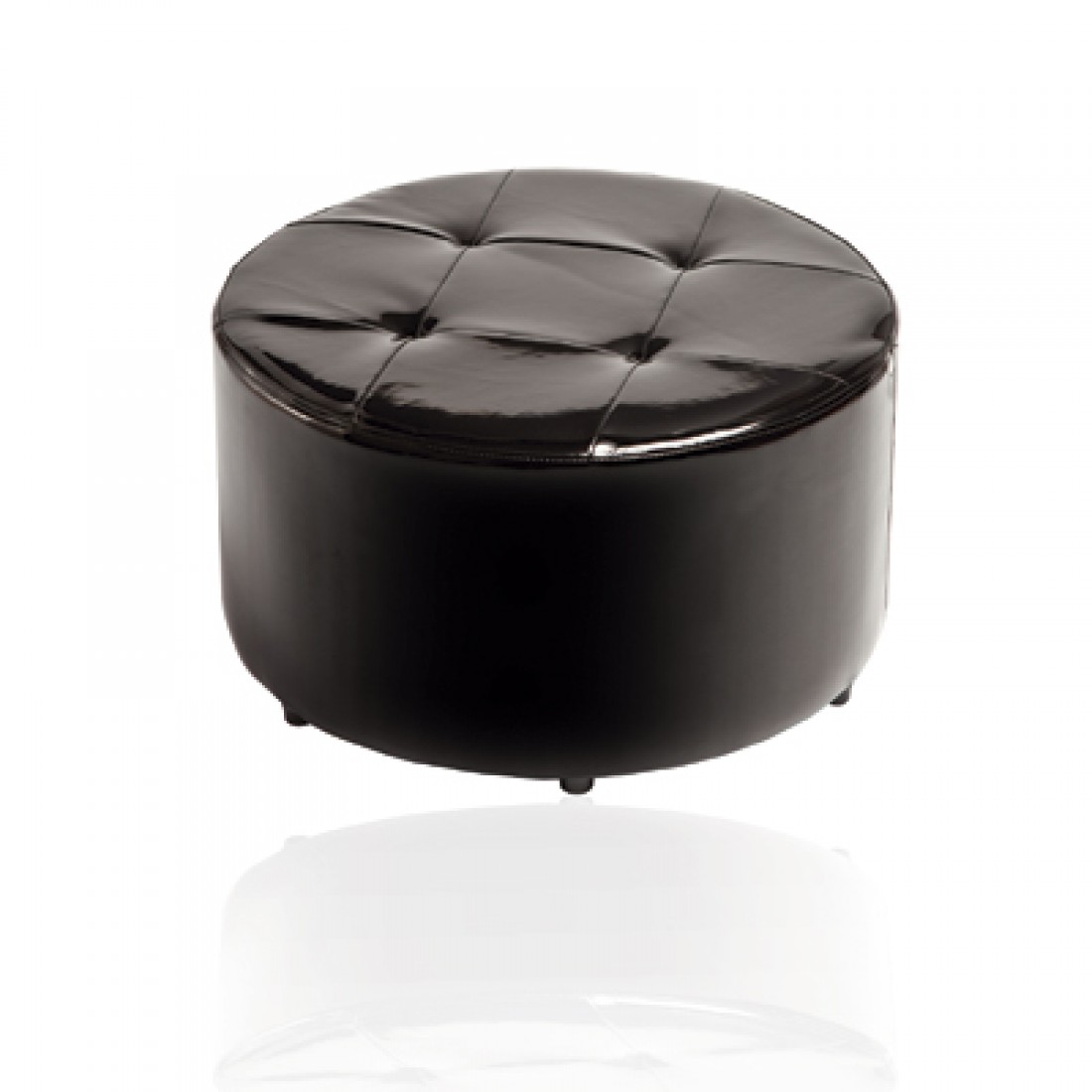 Puff redondo fijo Modelo Capitone